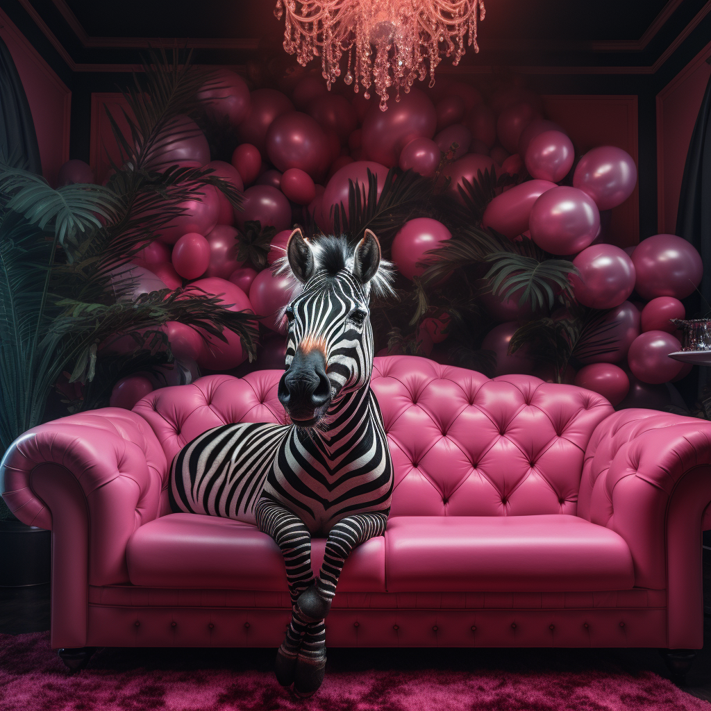 Pink Flock Ornate Candelabra | Punk & Poodle