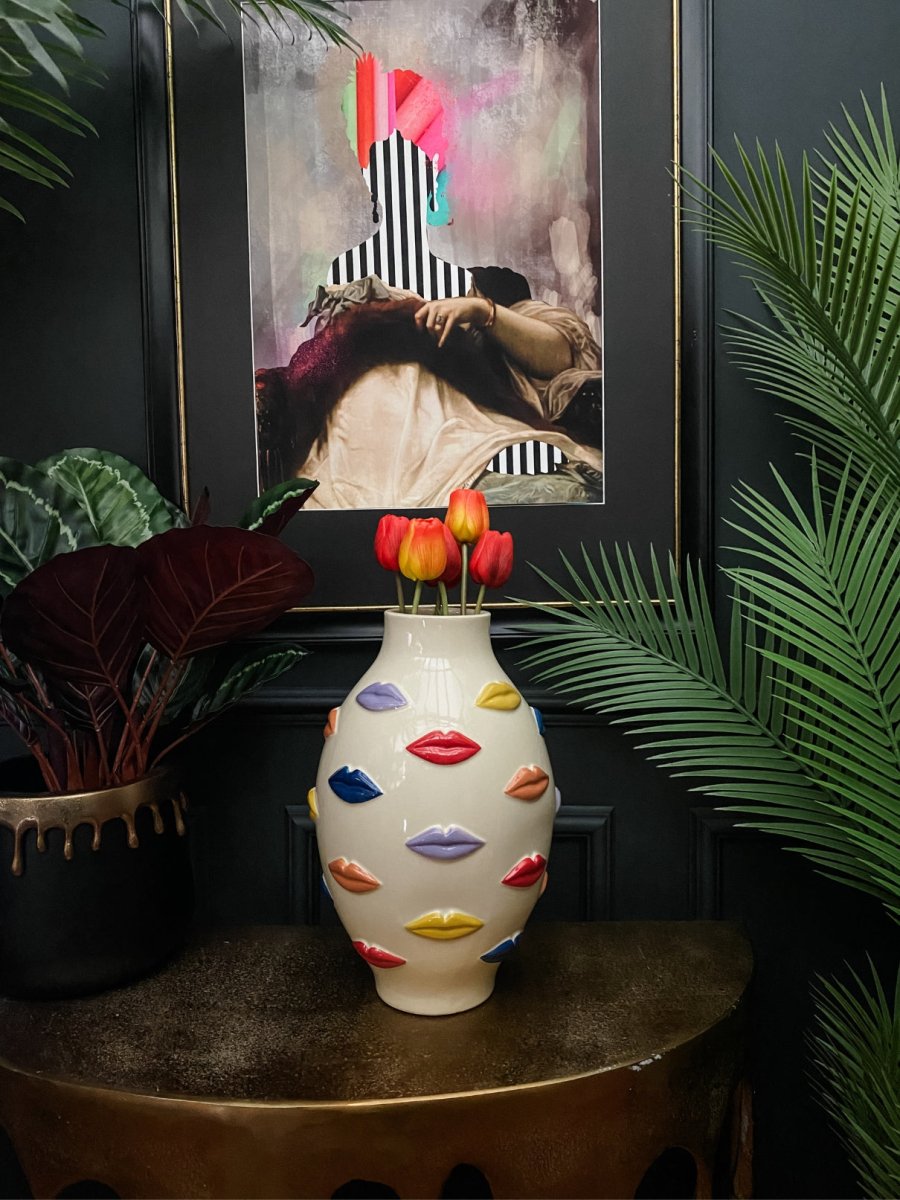 Large Multi Lips Vase | Punk & Poodle