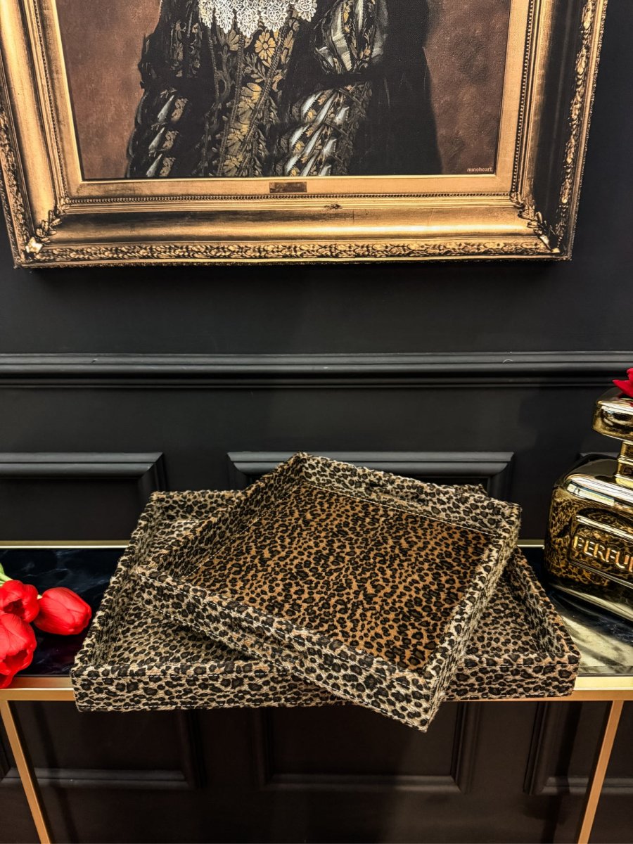 Leopard Faux Fur Serving Tray | Punk & Poodle – PUNK & POODLE