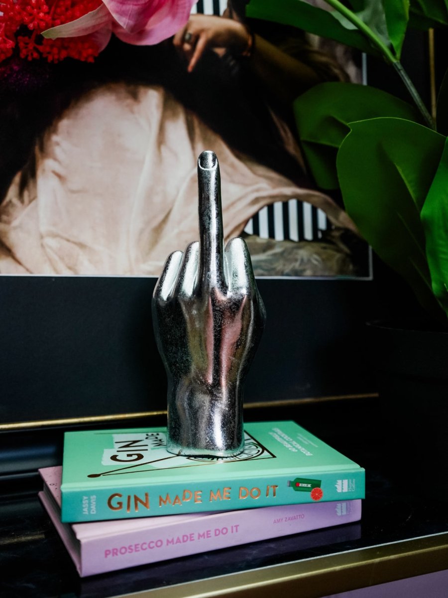 Silver Middle Finger Hand Ornament | Punk & Poodle – PUNK & POODLE