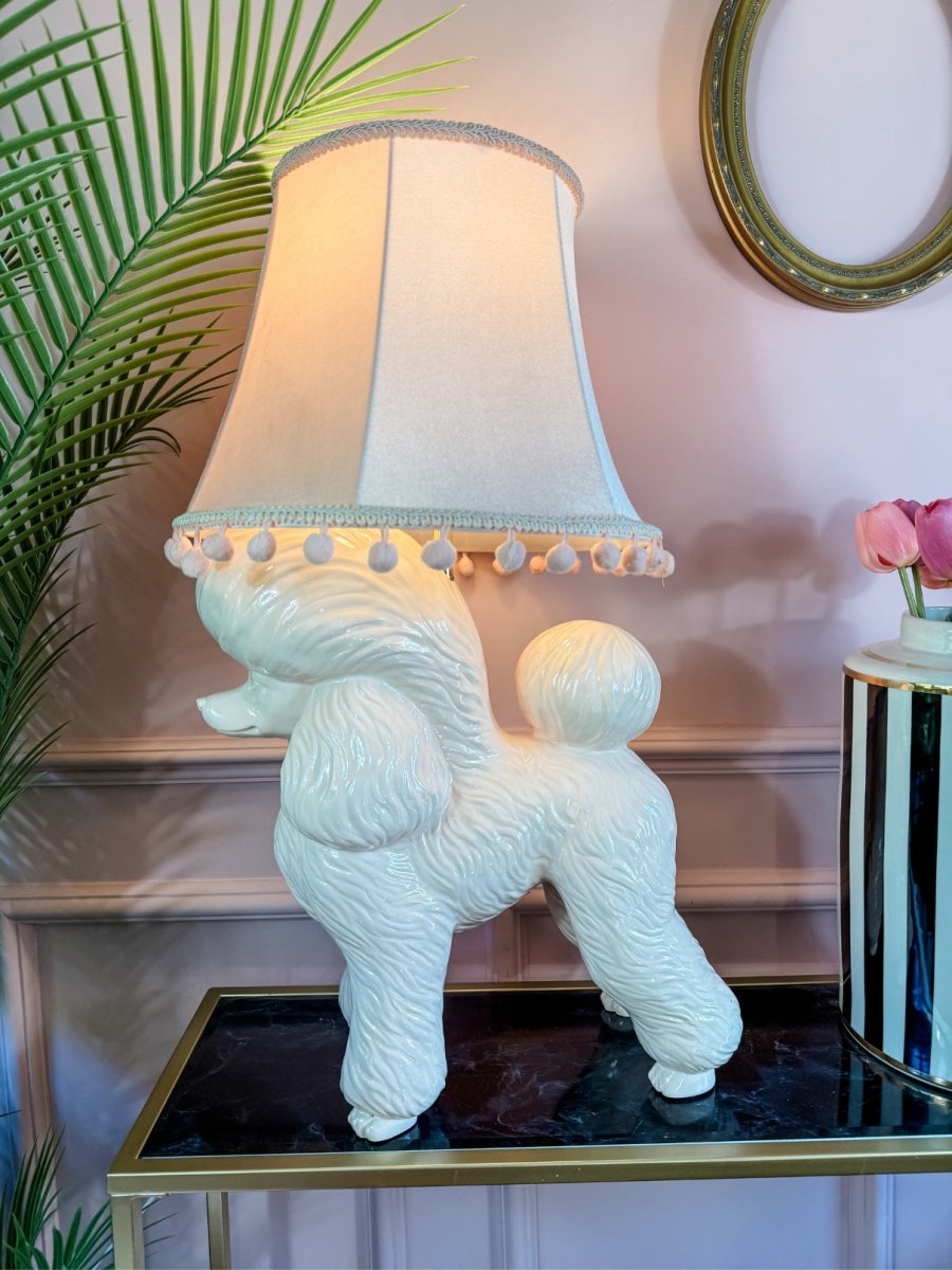 Pale Pink Penelope Poodle Table Lamp | Punk & Poodle – PUNK & POODLE