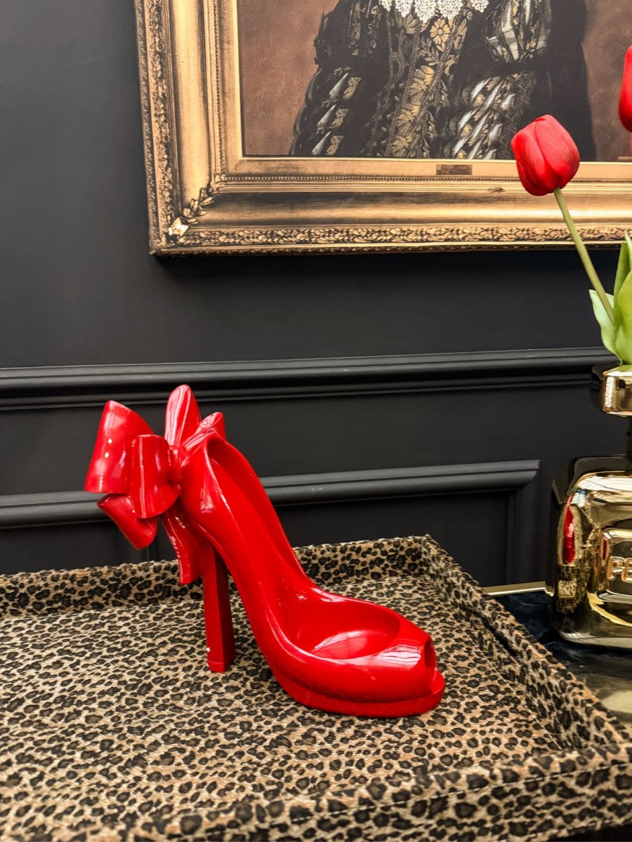 Red Bow High Heel Bottle Holder | Punk & Poodle – PUNK & POODLE
