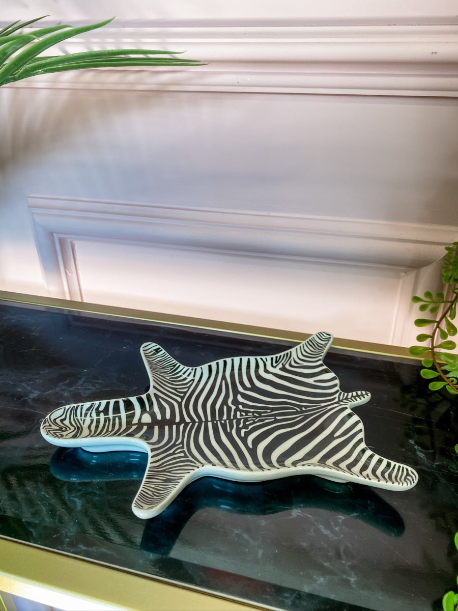 Zebra Print Ceramic Trinket Dish – PUNK & POODLE