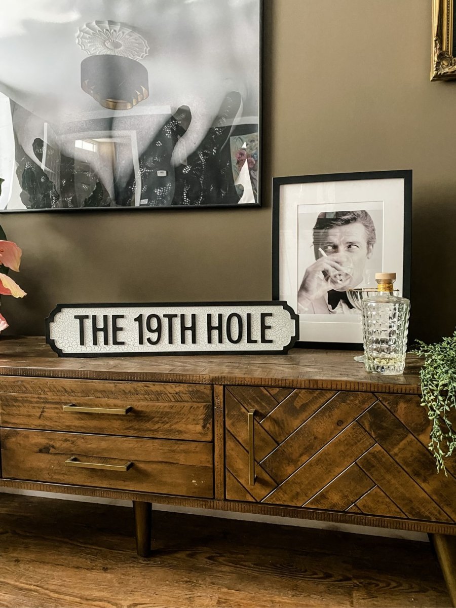 The 19th Hole Wooden Sign | Punk & Poodle