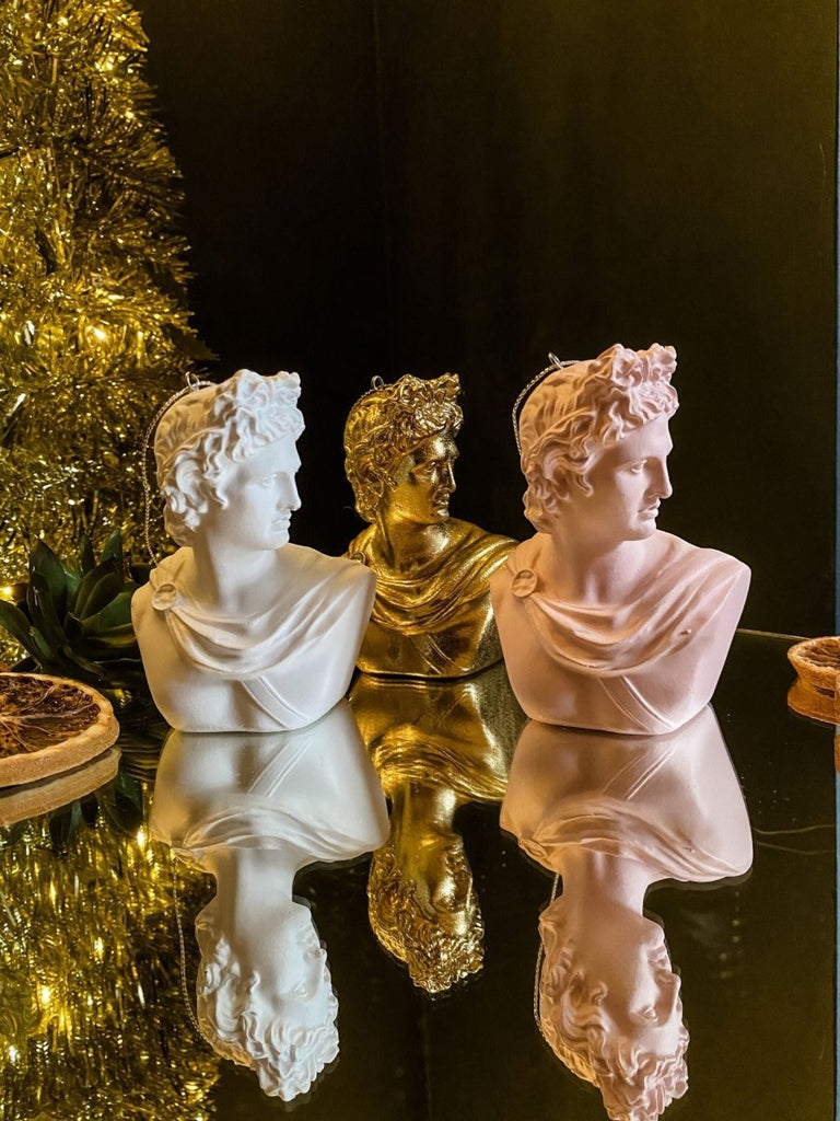 White Apollo & Artemis Bust Hanging Decorations | Punk & Poodle