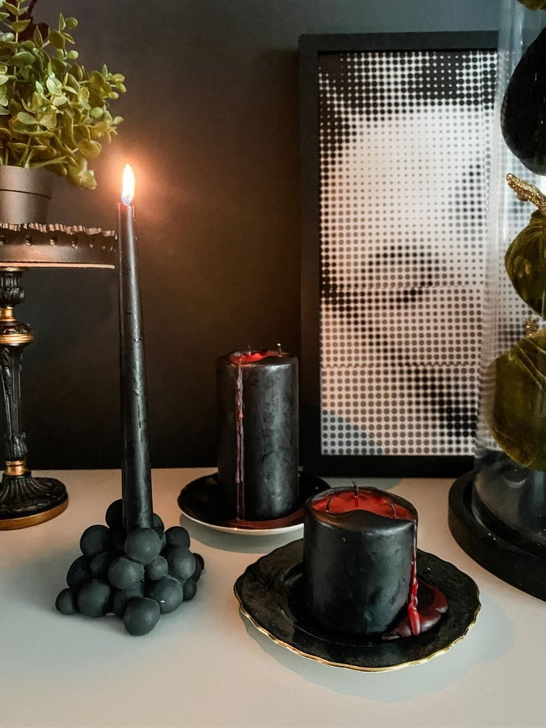 Bleeding Vampire Blood Pillar Candles | Punk & Poodle