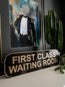 First Class Waiting Room Iron Sign | Punk & Poodle
