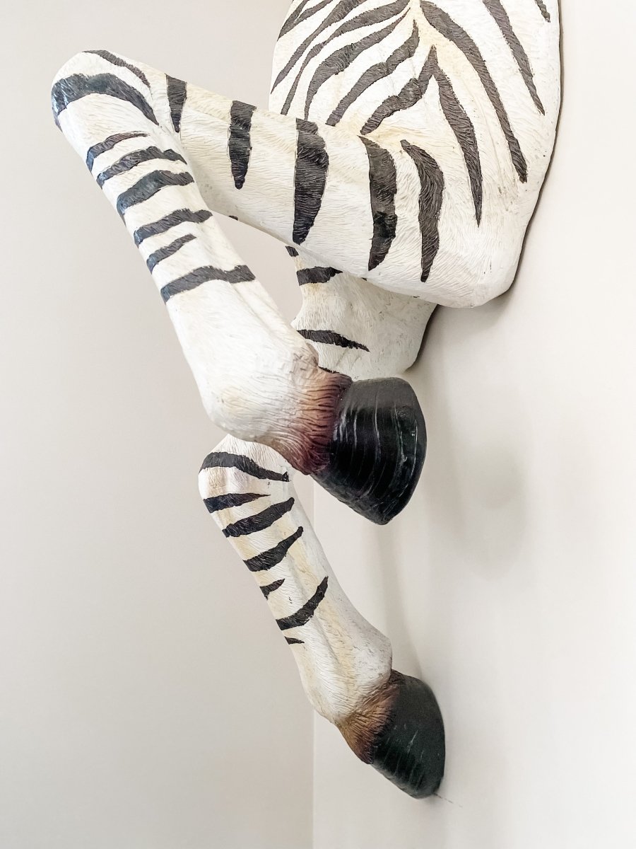 Running Zebra 'Zebedee' Wall Figure | Punk & Poodle