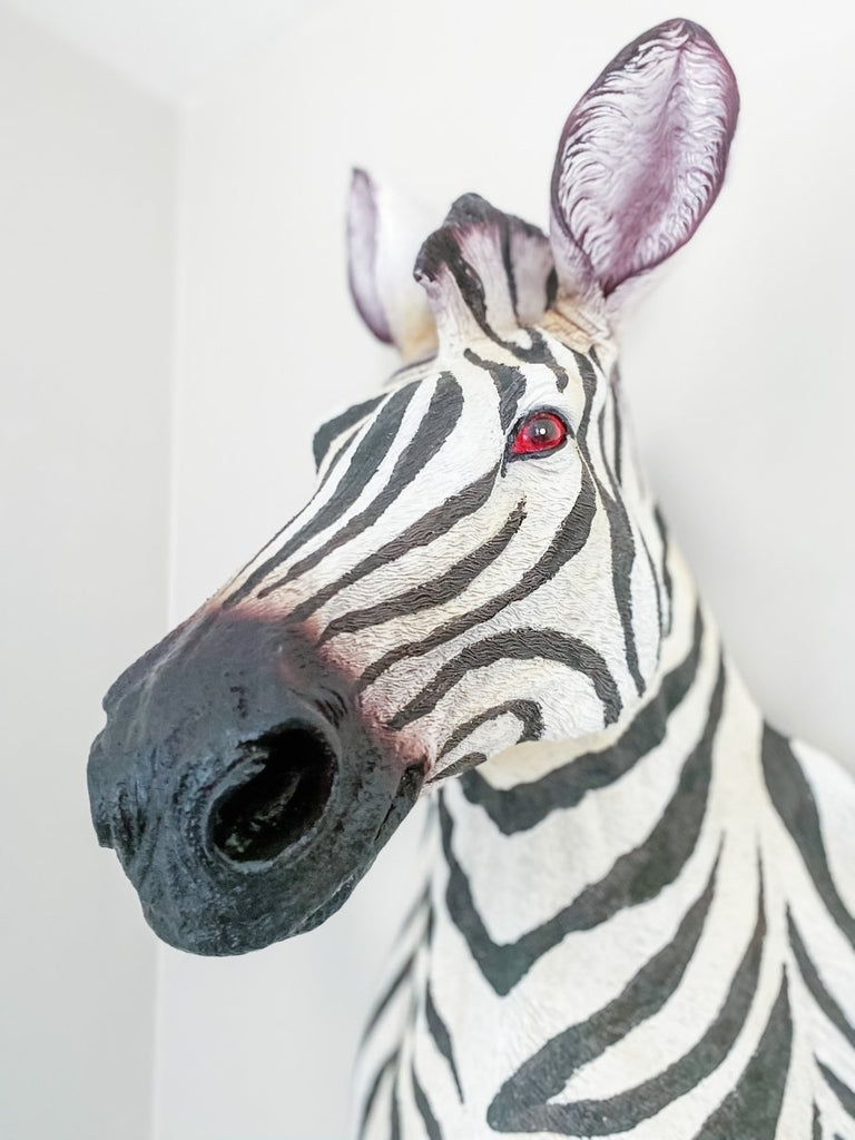Running Zebra 'Zebedee' Wall Figure | Punk & Poodle