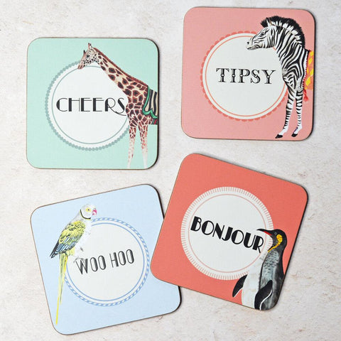 Yvonne Ellen Tipsy Coasters | Set of Four – Punk & Poodle